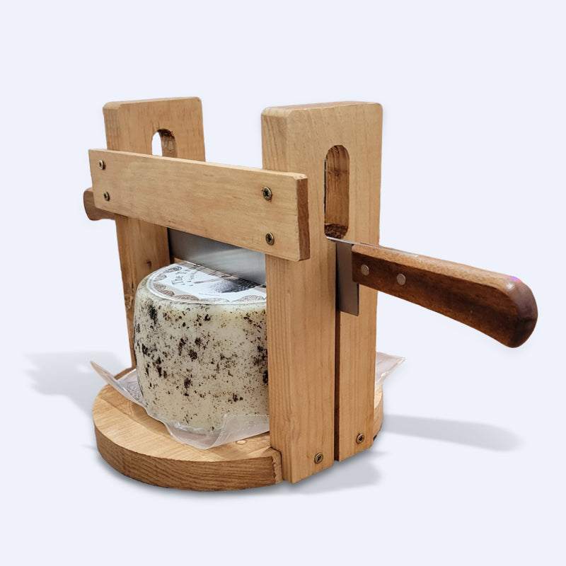 Wood Cheese Cutter Guillotine with Knife – Euro Gourmet Food USA