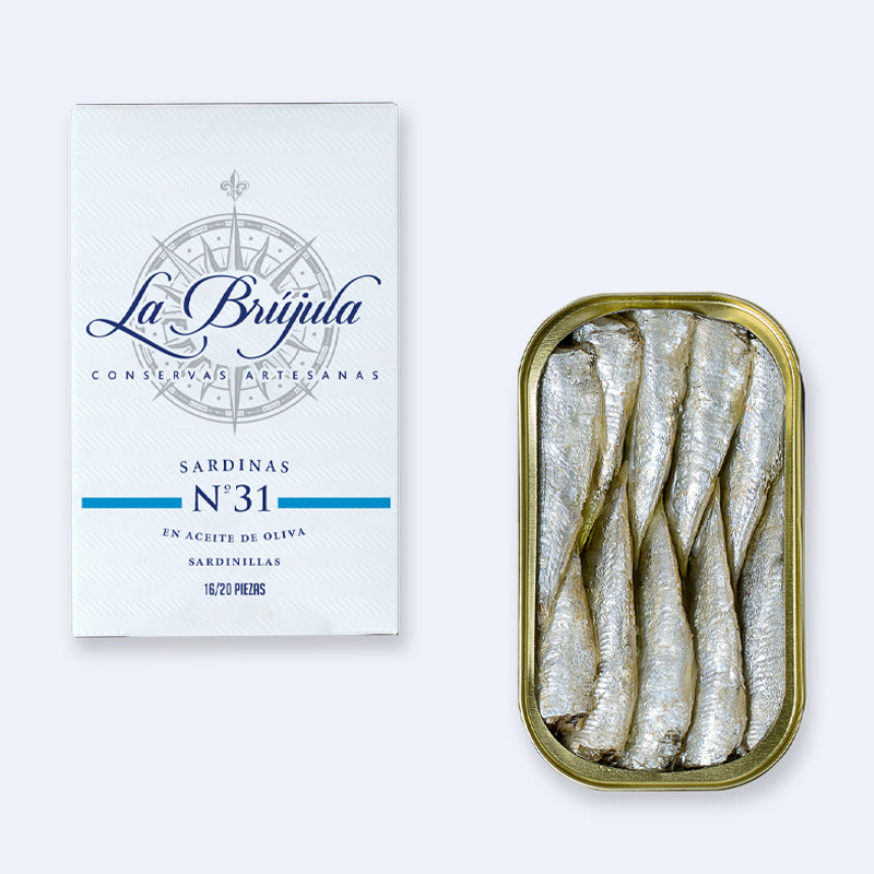 Small Sardines in Extra Virgin Olive Oil – 4.1 oz – Euro Gourmet Food USA