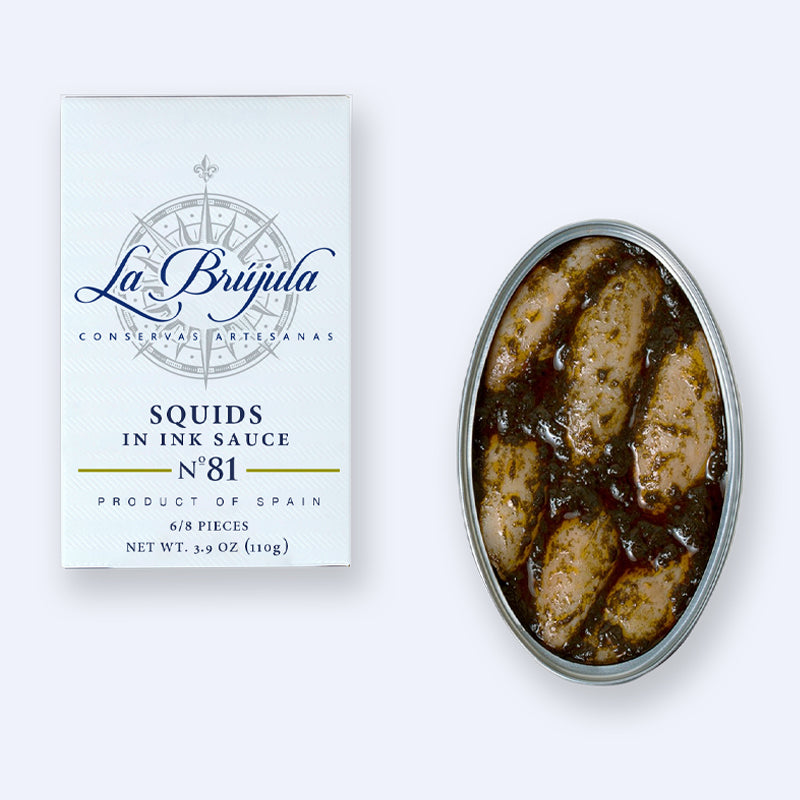 Stuffed Squid in Ink Sauce – 3.9 oz - La Brujula No 81 – Euro Gourmet ...